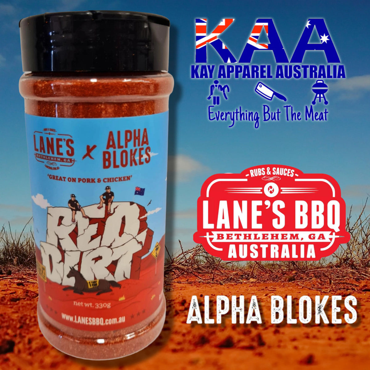 Alpha Blokes Red Dirt Rub | HB Beauty Studio